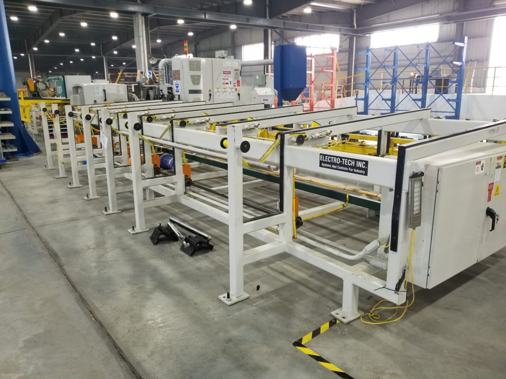 EZ-CRADLE Automated Cradle Strap Load/Unload - Electro-Tech Inc